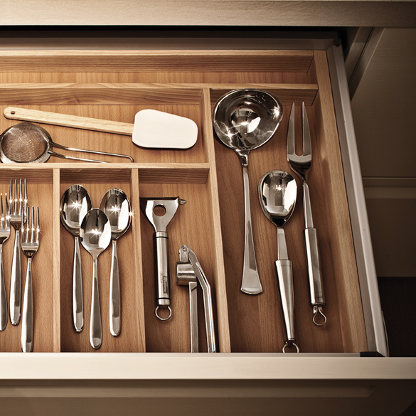 Wood Line Cutlery Trays | Gollinucci